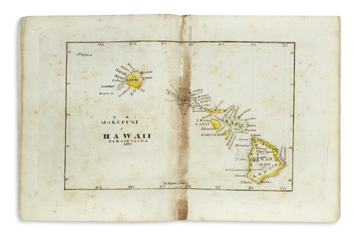 1840 Hawaiian atlas from the missionary press at Lahainaluna Seminary ...