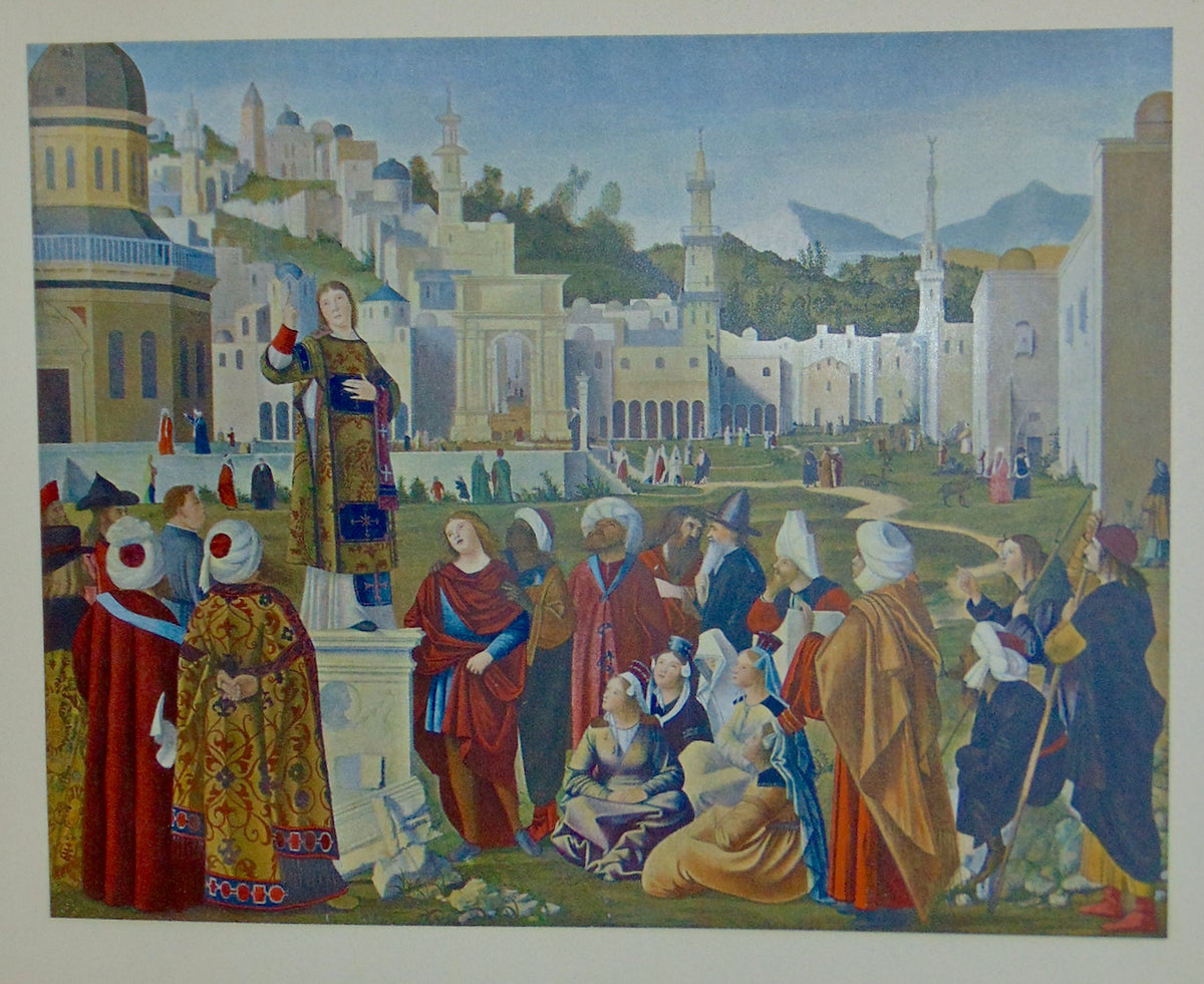 Color photogravure. Saint Stephen Preaching at Jerusalem, by Carpaccio ...