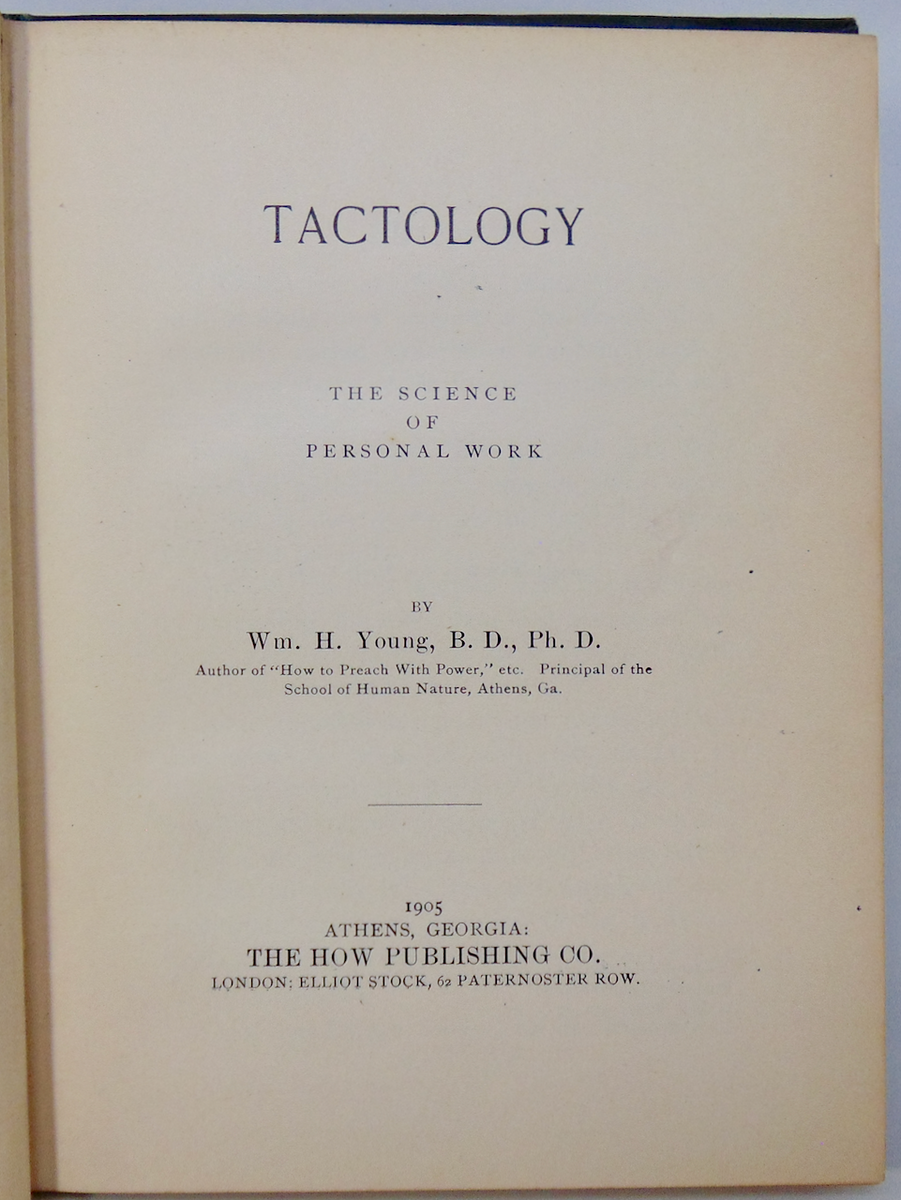 Tact for Soul Winning 1905 Southern Baptist – Haaswurth Books